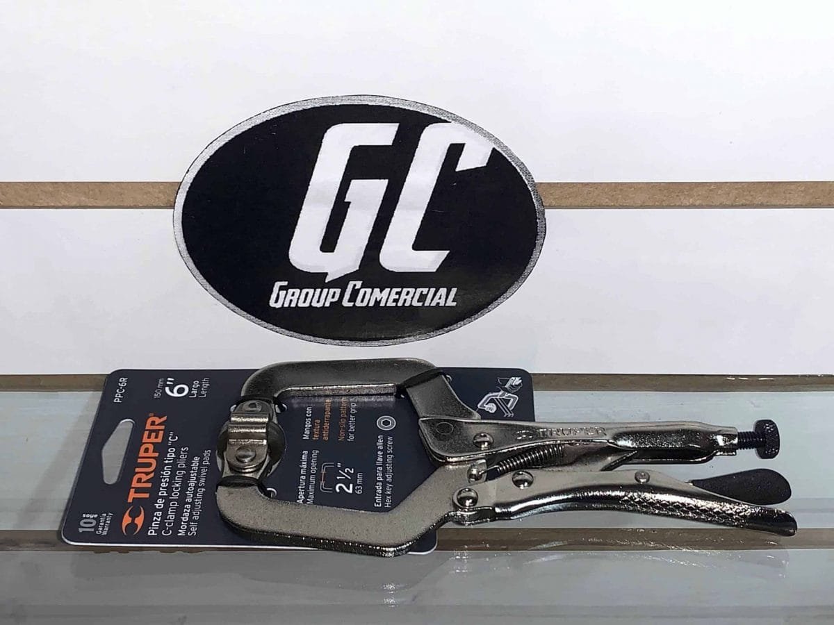 PINZA DE PRESIÓN TIPO "C" DE 6" AUTOAJUSTABLE, TRUPER - GROUP COMERCIAL ...