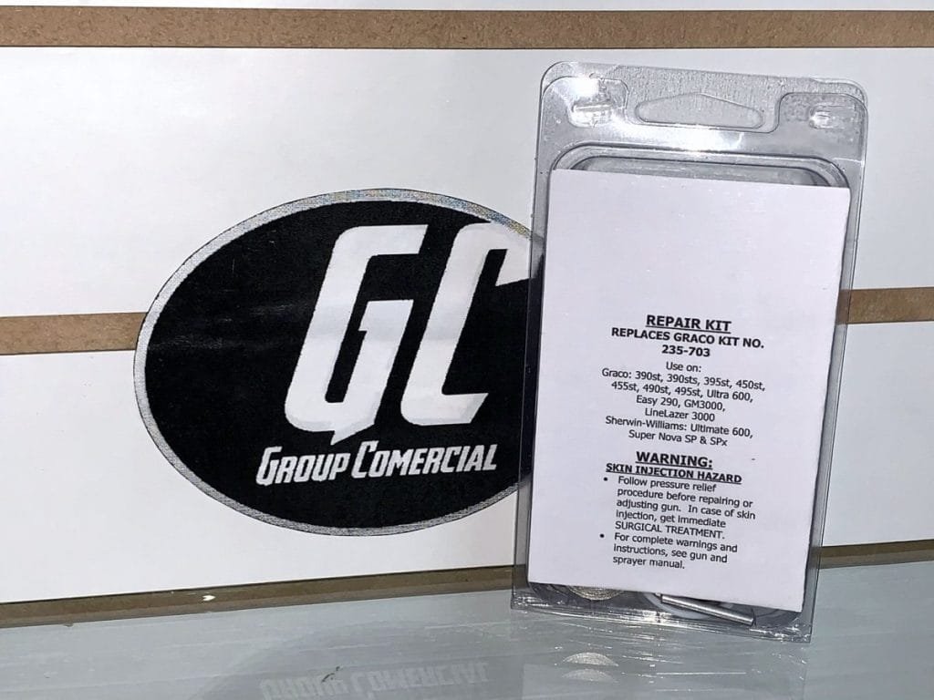 KIT DE EMPAQUES PARA PISTON #235703 AIRLESS - GROUP COMERCIAL MEXICO